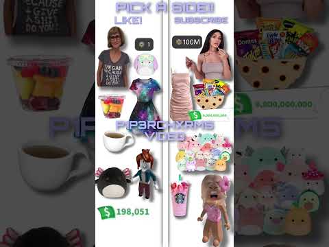 Ssniperwolf or vegan teacher? ⭐️ pickasideyoutube #shorts #trending #trend #p1p3rchxrms