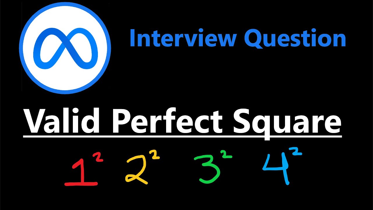 Valid Perfect Square - Leetcode 367 - Python