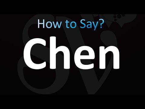 How to Pronounce Chen (Chinese)