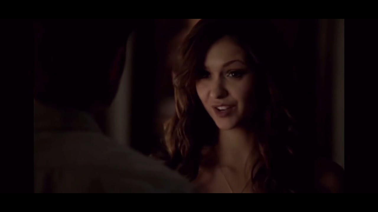 5x09 Stefan & Katherine kiss after she helps him with his problem last part