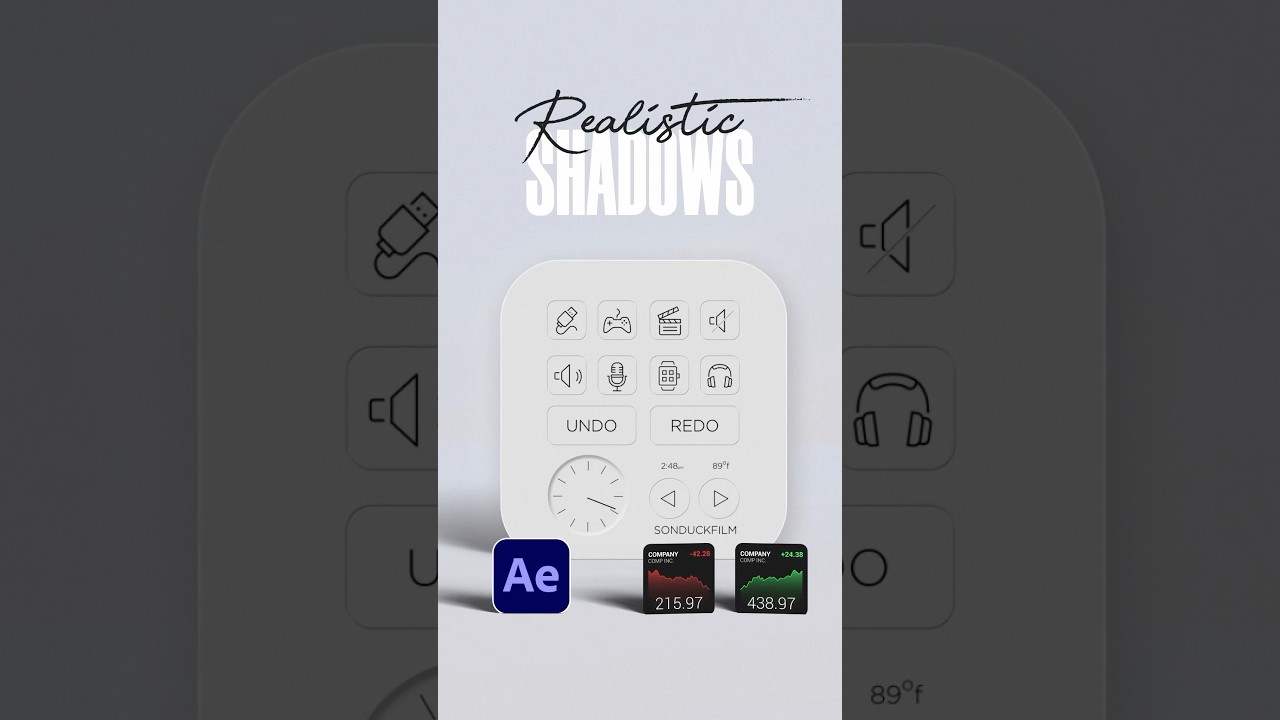 Make Hyper Real Motion Graphics with Shadows in After Effects