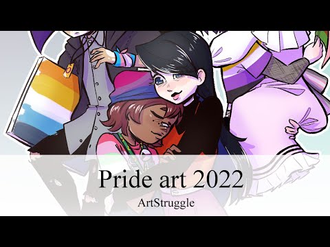 My comic characters celebrating pride | timelaps | ArtStruggle