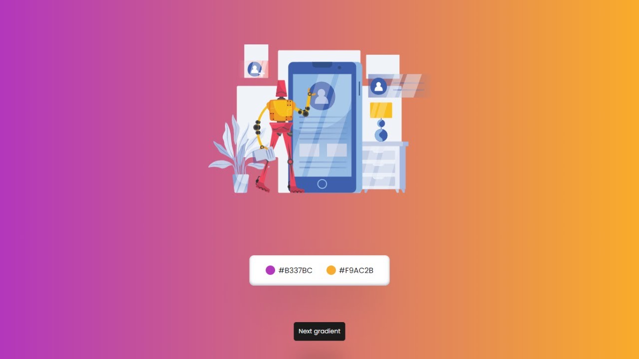 How to create Linear Gradient Generator using HTML CSS & JS | WEB APP | Small Project |  WebEnTricks