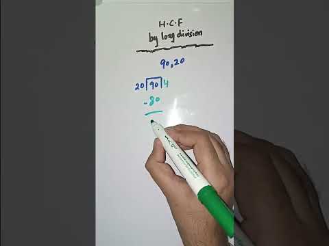 HCF | How to find HCF by long division | Highest common factor | Math Tricks | #Shorts 1080p