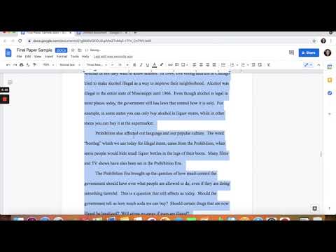 Research Paper - Double Spacing, Margins, Fonts, and Word Count