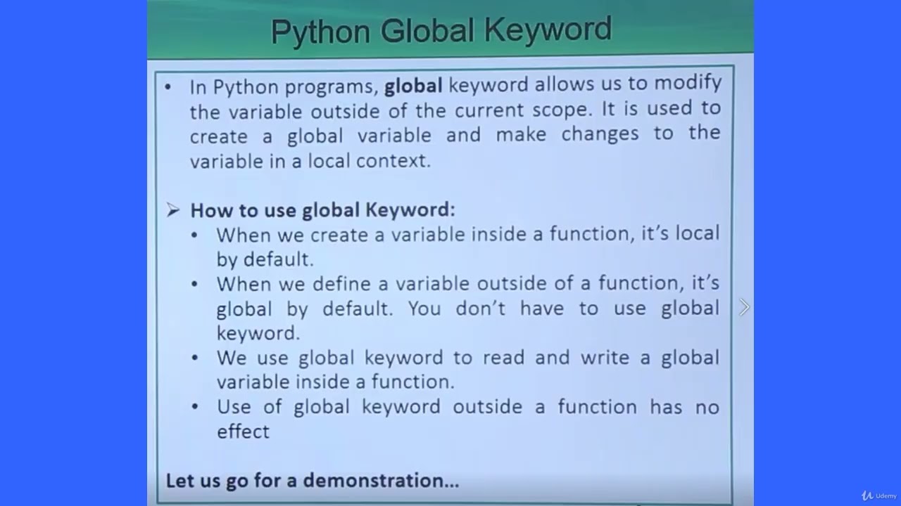 017 Tutorial 17 Python Global Keyword