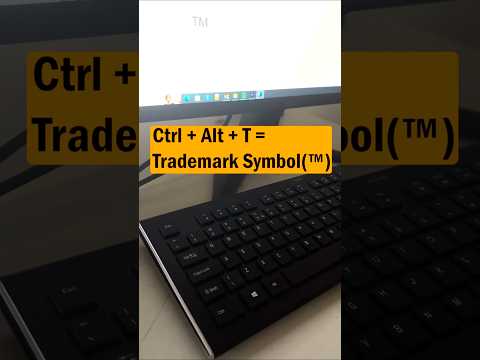 🔥 Secret Keyboard Shortcut for ™ Trademark Symbol! #Shorts