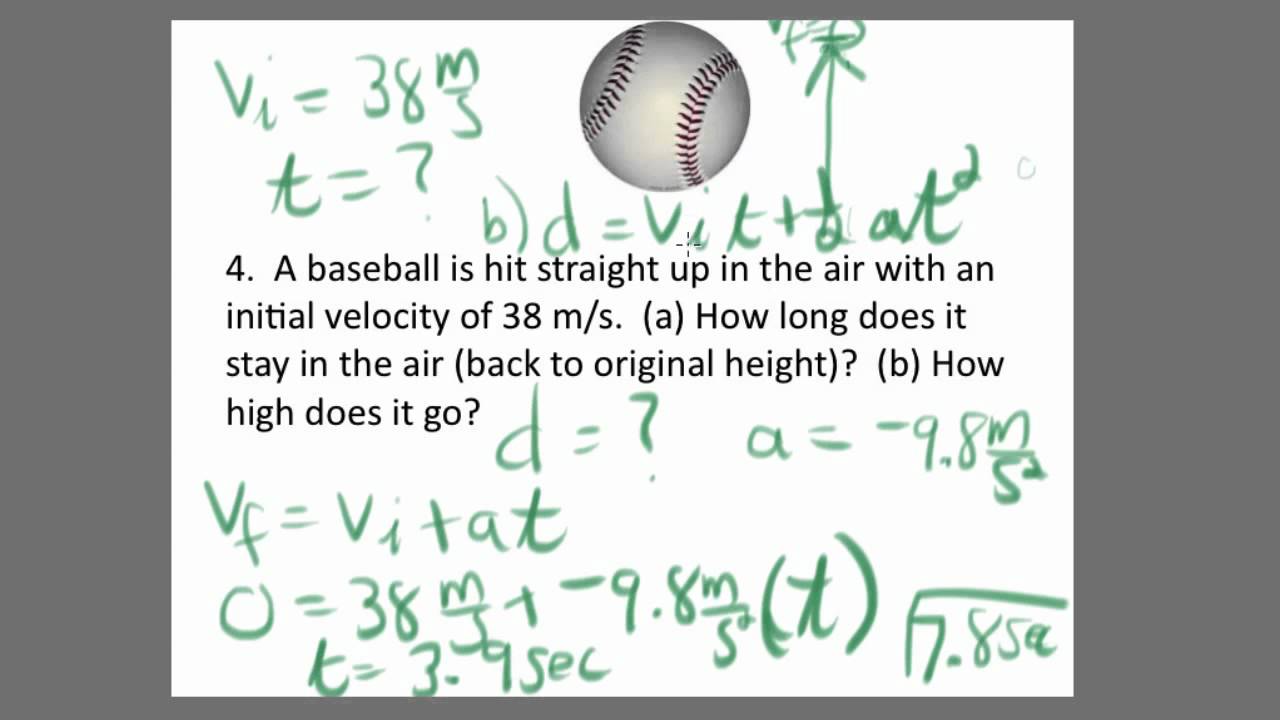 Physics: Kinematics Practice Video