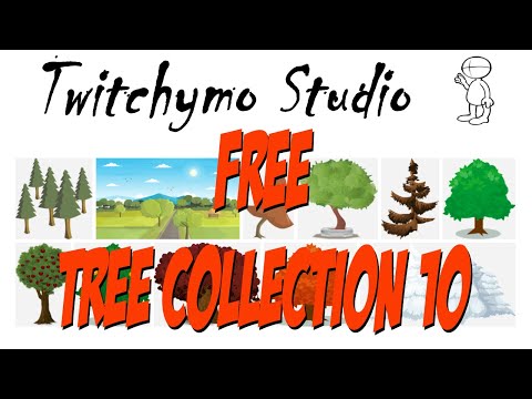 Free Tree Collection 10 Props for CTA4 from free Vector Graphic | Cartoon Animator 4