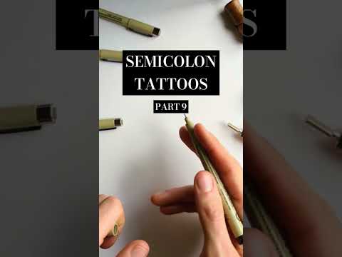 Never Give Up! | SEMICOLON TATTOO IDEAS FOR YOU #shorts #mentalhealth