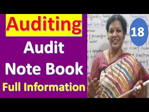 18. "Audit Note Book - Full and Detailed Explanation" From Auditing ...