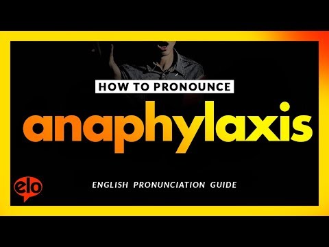 How To Pronounce anaphylaxis | Pronunciation Guide (Human Voice) - How To Say