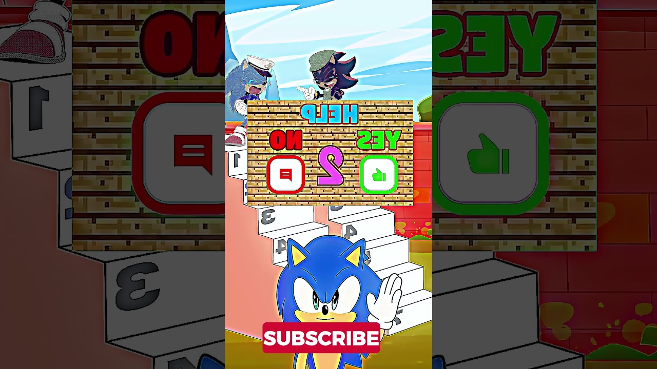 Sonic vs. Shadow: The Great Stair Race! 🏃‍♂️ | Sonic Animation