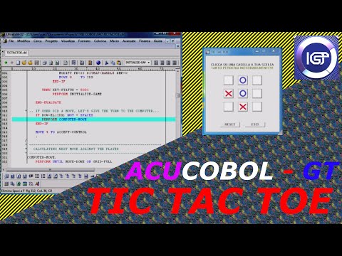 IGP 11 - Tic Tac Toe interamente realizzato in Cobol, con GUI
