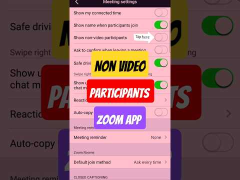 How to Show Non video Participants on Zoom App? #shortsfeed #ytshorts #zoommeeting #zoomcall