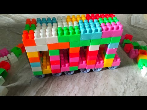 Kids Toy Bus with Building Blocks | Colorful & Creative#building #legobuildingblocks #toys