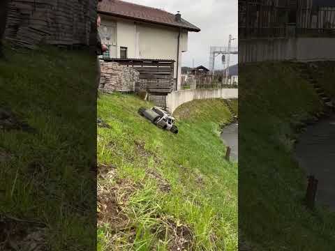 Robotic Mower Mows STEEP Riverbank! 🚜 Extreme Slope Mowing Test | Mowrator S1 4D WD #mowrator