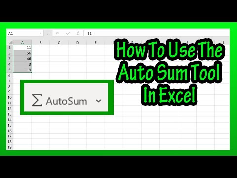 How To Use The Auto Sum Tool In Excel Spreadsheet Explained