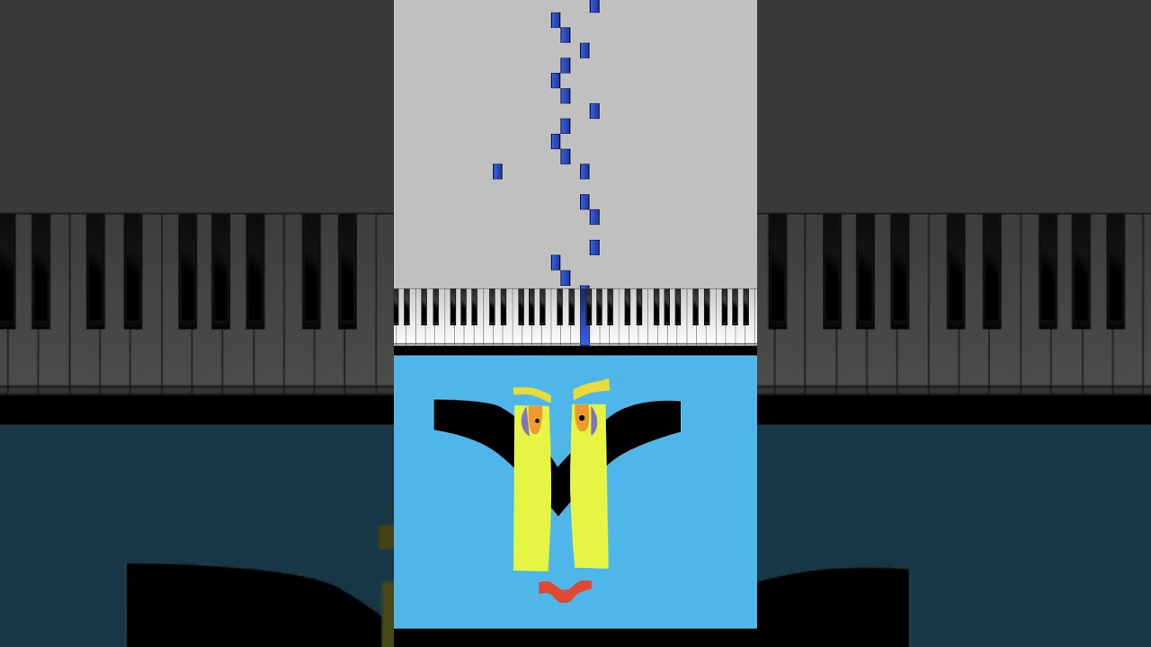 Sesame Street - Abstract Count 20 (Piano Version) #shorts