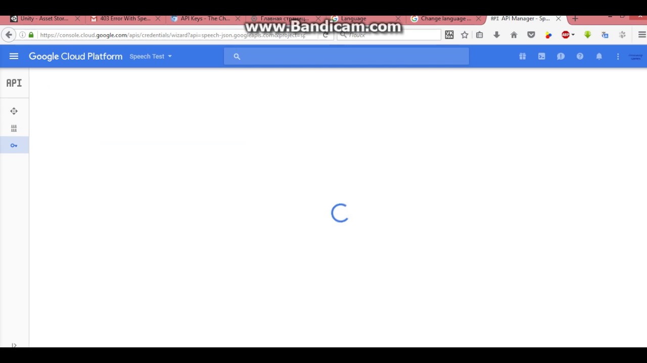 [Unity3d Plugin] How To Get API Key for Google Cloud Speech Recognition