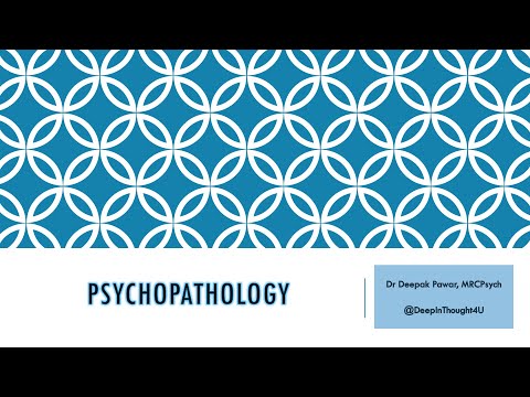 Lecture: Psychopathology