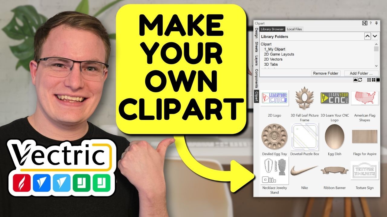 Speed Up Your CNC Projects: Custom Clipart in Vectric