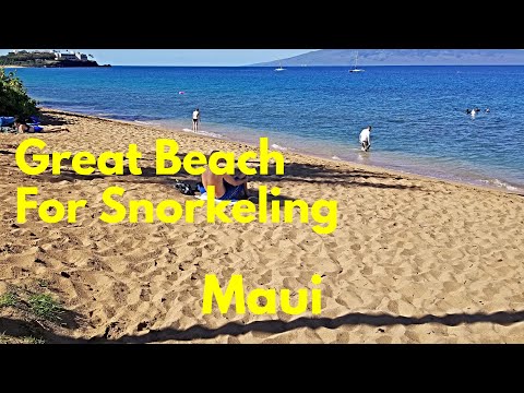 Airport Beach Lahaina Maui. Great Beach For Snorkeling. Family Beach