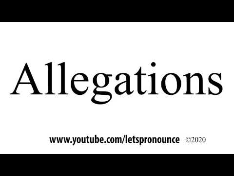 How to Pronounce Allegations