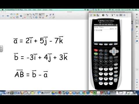 Vector Arithmetic on TI 84