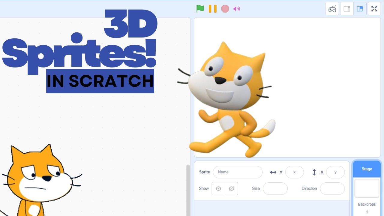 How To Make 3D sprites in Scratch (tutorial)