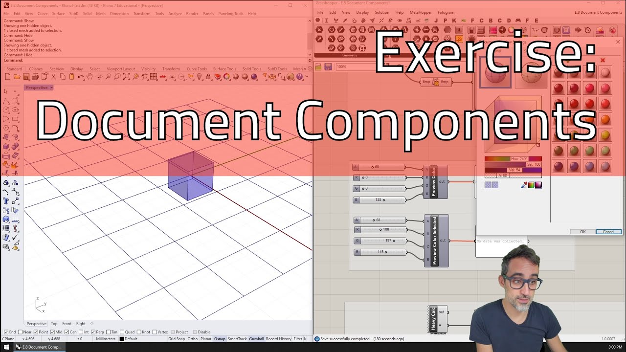 E.8 Document Components - Advanced Development in Grasshopper