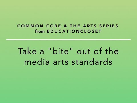 Take a "Bite" Out of the New Media Arts Standards!