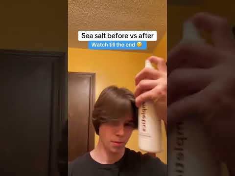 Before & After Sea Salt Spray...