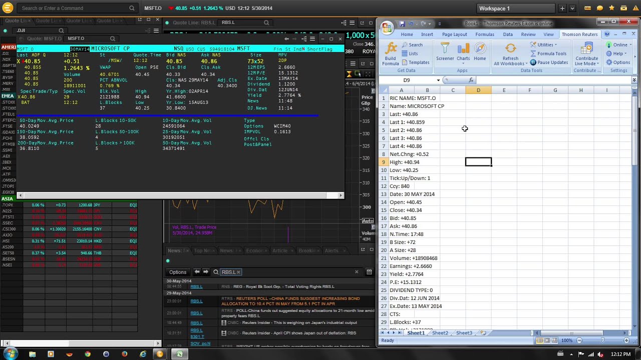 Dragging and Dropping Data in XENITH and Excel