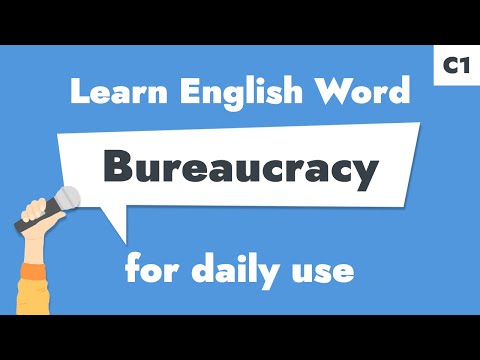#092 – "Bureaucracy" | Learn C1 English Noun – Understand complex administration.