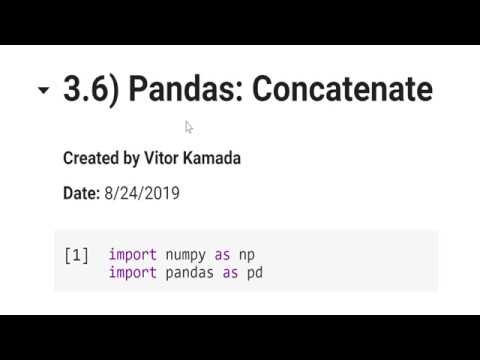 3.6) Pandas: Concatenate or Append Function