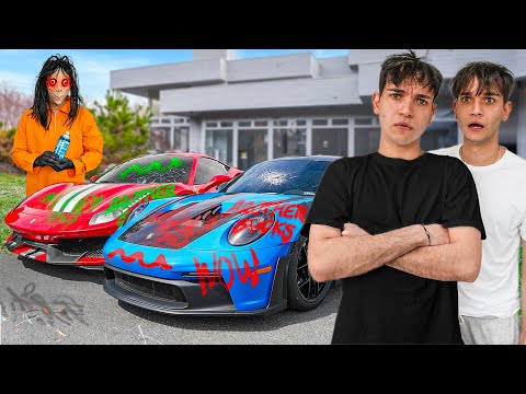 Creepy Man DESTROYED Our Cars!
