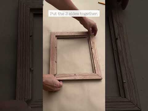 RESIZE AN OLD FRAME: Use this tutorial to create custom frames for any print size. #wallartdecor