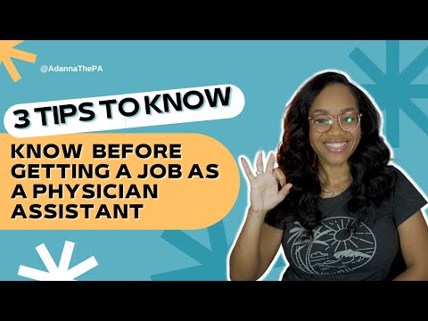 Thing You Should Know Before You Get A Job As A Physician Assistant