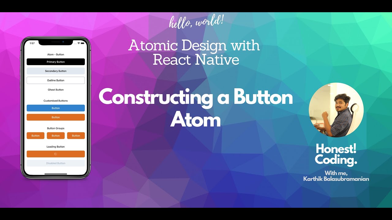 Constructing React Native Button Atom