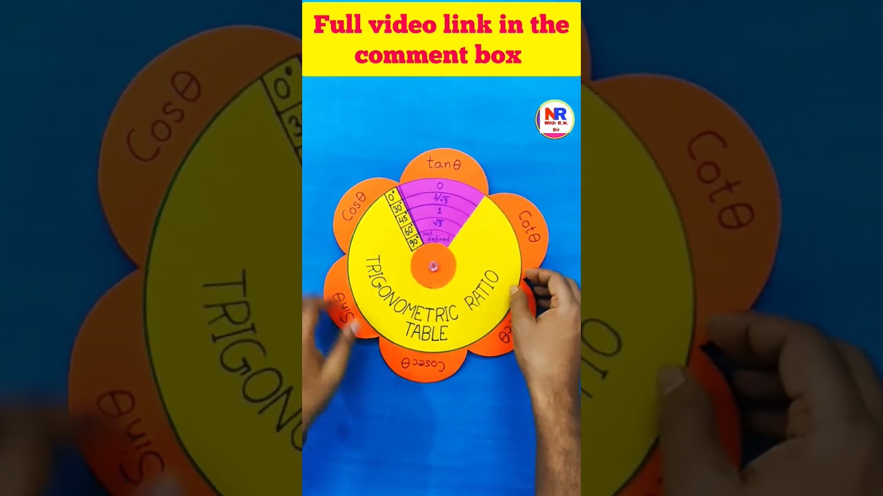 Trigonometric Ratio Table model#project #mathsproject #reels#maths #viral #trigonometry #tlm 👍