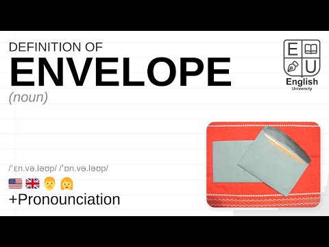 ENVELOPE meaning, definition & pronunciation | What is ENVELOPE? | How to say ENVELOPE