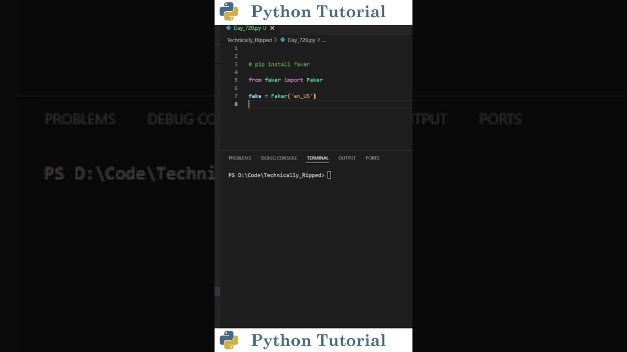 Create Realistic Dummy Data Using Python | Python Tutorial