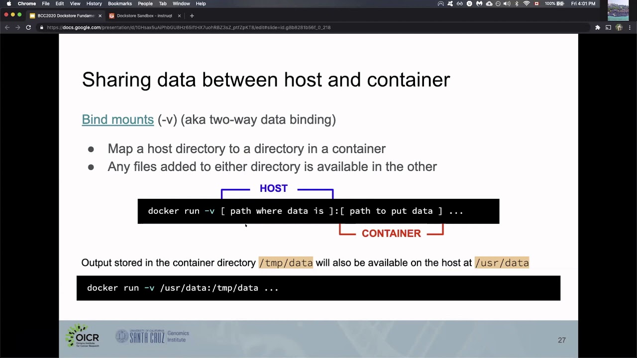 Exploring Docker Containers & Sharing Data Between Host and Docker Container