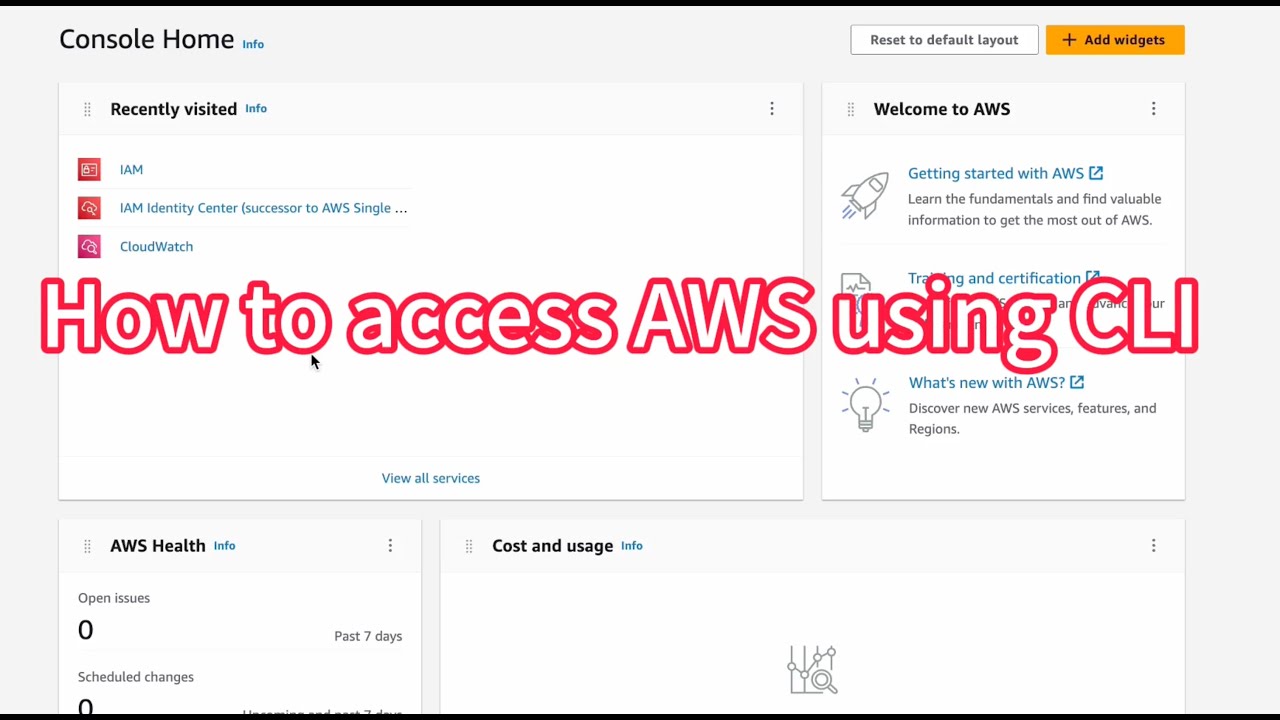 [2025] How to access AWS programmatically using CLI