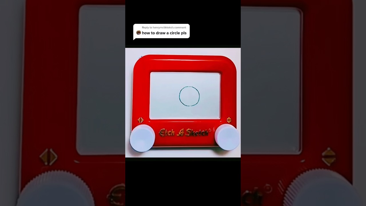 How to draw a circle ⭕️ #etchasketch #art #howto #circle #art