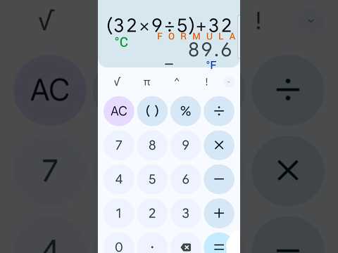 Celcius to Fahrenheit || °F to °C || Conversion Calculation