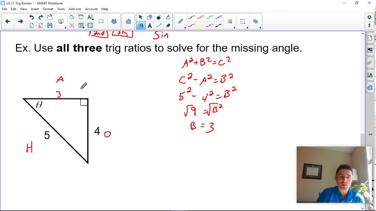Trigonometry L1 Example   Missing Angle