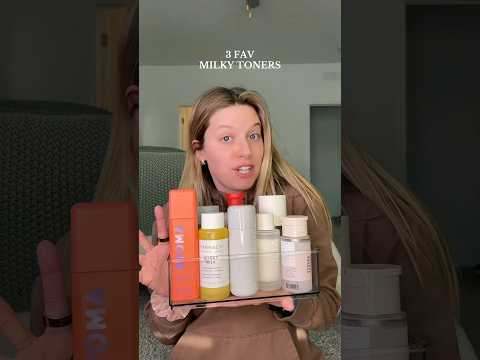 3 favorite milky toners!! #firstaidbeauty #byoma #farmacy #milkytoners #toners