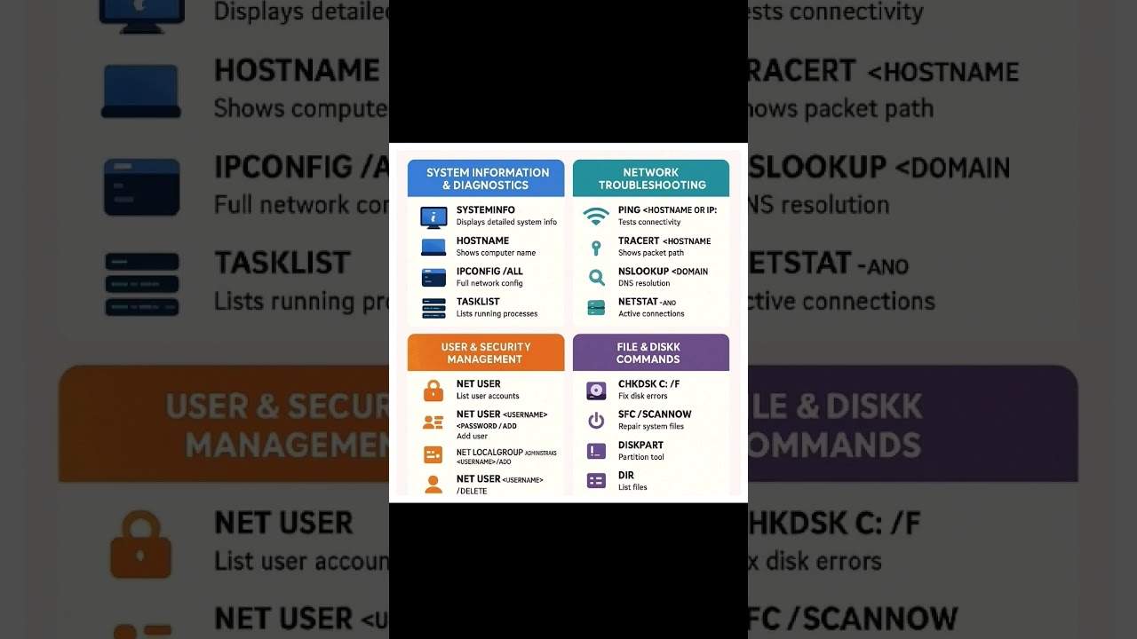 Top Windows CMD Commands Every IT Pro Must Know | Networking & Troubleshooting